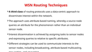 Routing protocols for Wireless sensor networks | PPTX