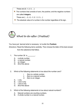 Module 3-integers | DOC