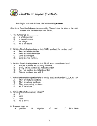 Module 3-integers | DOC