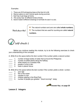 Module 3-integers | DOC