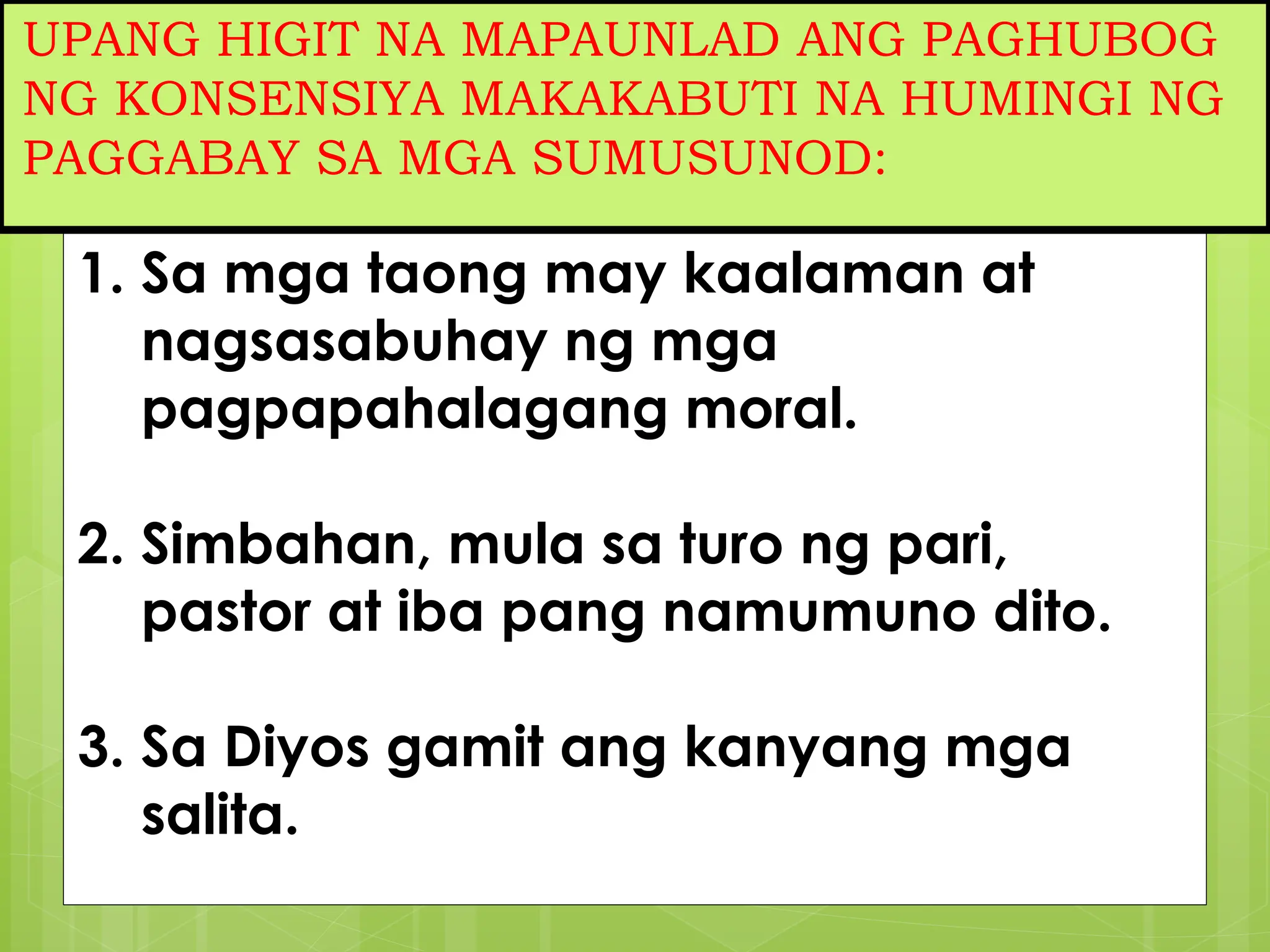 MODULE-3-Ang gamit ng Konsensya sa Likas na Batas Moral | PPTX