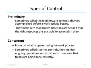 M&OB - Controlling | PDF | Business | Business and Finance