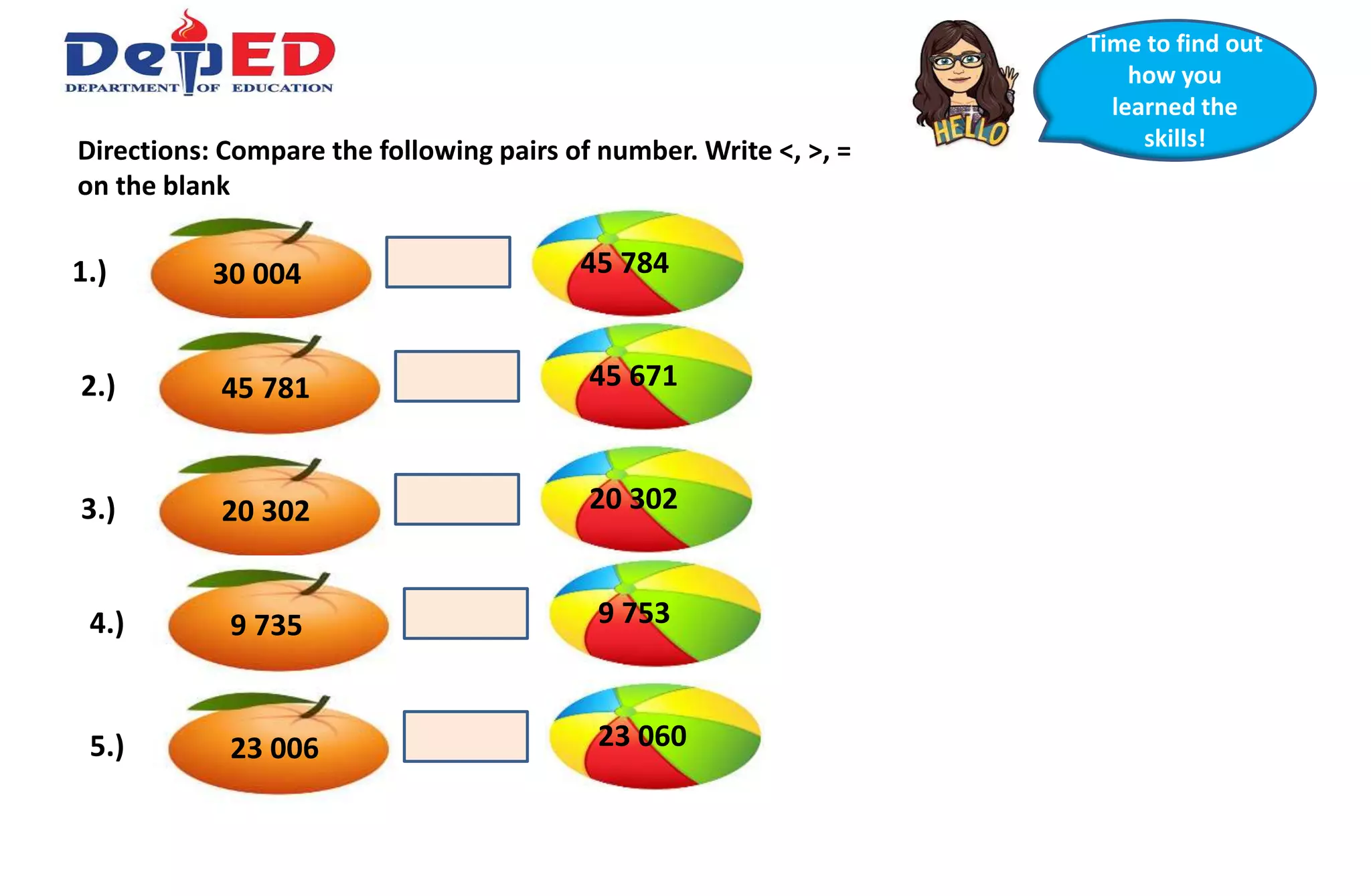 Reads and writes numbers in symbols and in words up to hundred thousand ...