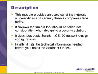 Security Design Considerations Module 3 - Training Sample | PPT