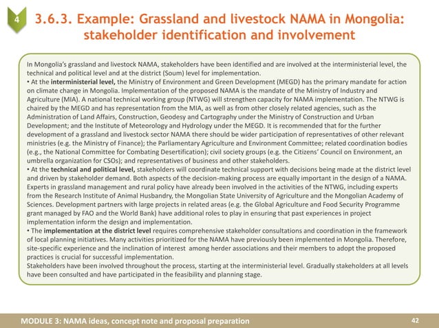 Module 3: Step-by-step NAMA development - NAMA ideas, concept notes and ...
