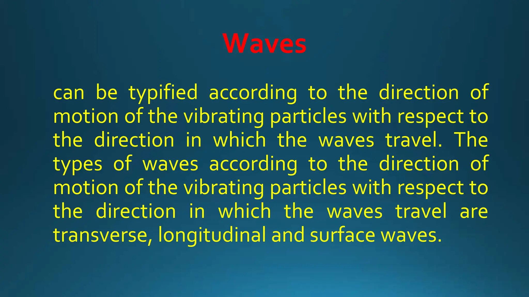 Module-3-The-Waves - the different types of waves | PPTX | Physics ...