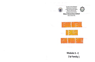 module-3C.docx with A family, cvc words, phrases and sentences | DOCX