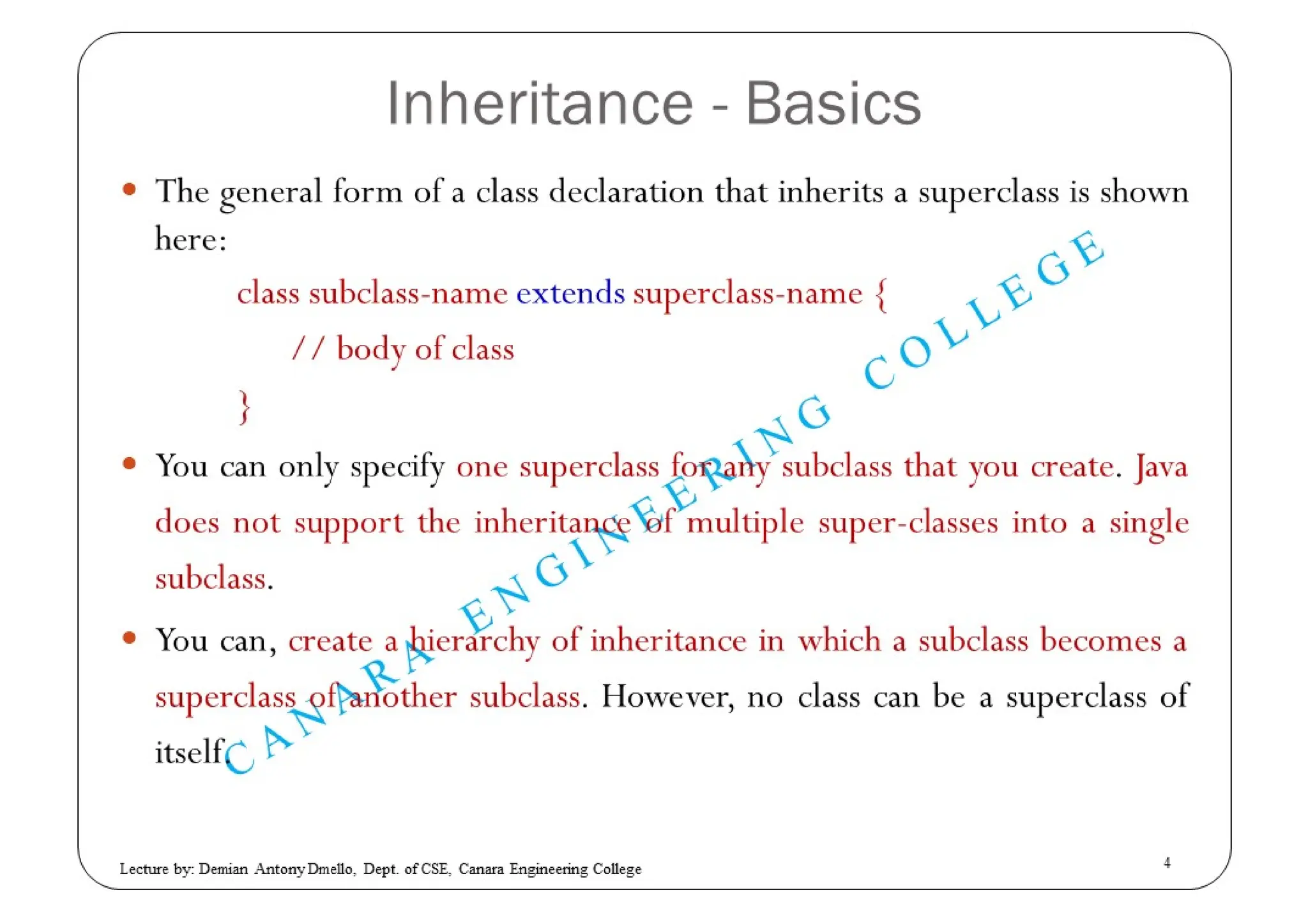 Inheritance In Java Pdf Programming Languages Computing