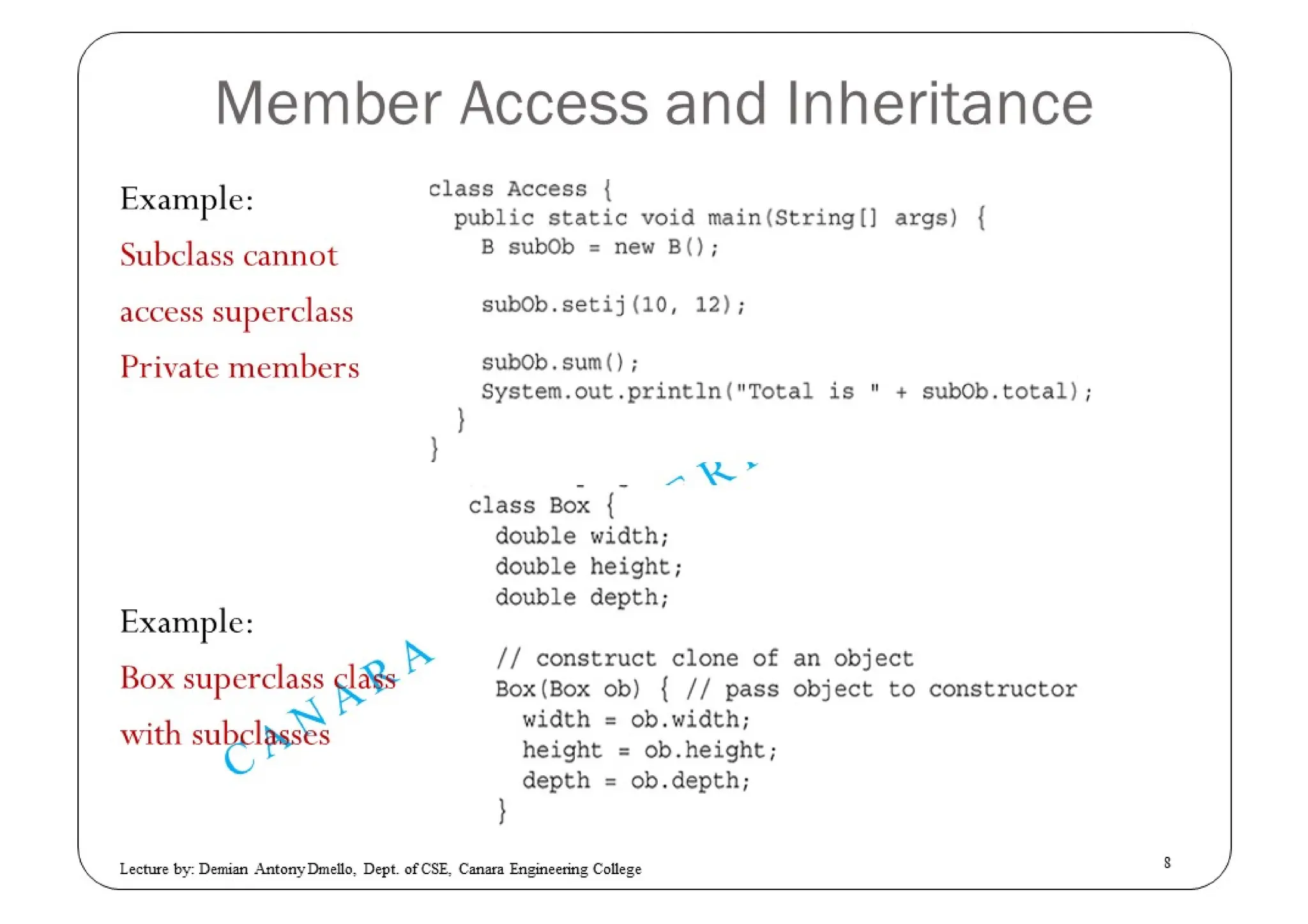 Inheritance in JAVA | PDF