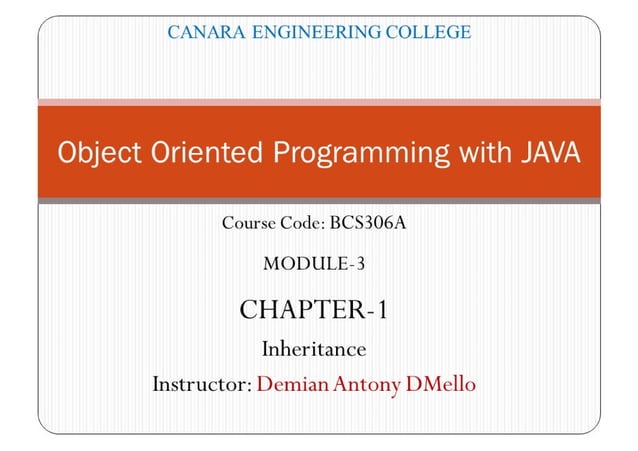 Inheritance in JAVA | PDF | Programming Languages | Computing