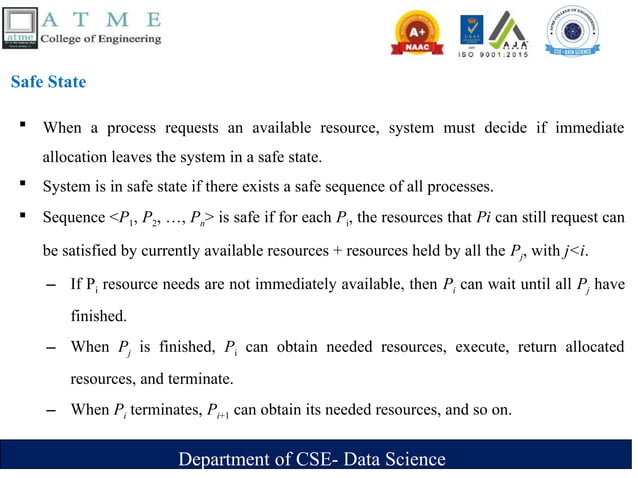Module 3 Deadlockspptx Bcs303 Operating System Pptx Operating Systems Computer Software