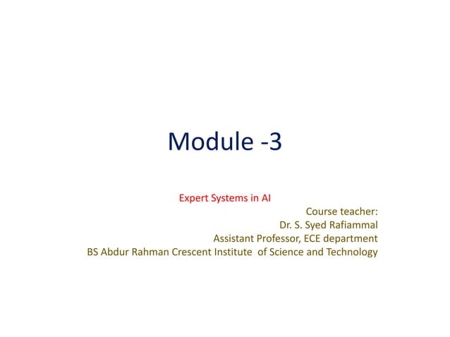 Module -3 expert system.pptx