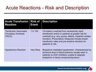 transfusion is medical terminology and explaination | PPT