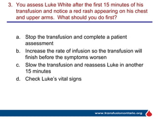 transfusion is medical terminology and explaination | PPT