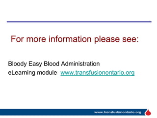 transfusion is medical terminology and explaination | PPT