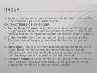 GROUP BEHAVIOR AND TEAM DEVELOPMENT | PPTX