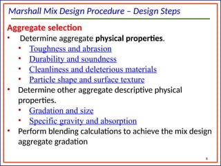Module-3 HMAC Mix Design-Pavement analysis and design | PPTX