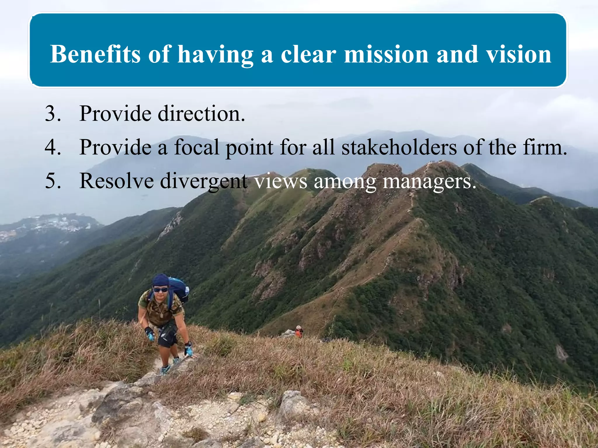 Vision, Mission, Goals & Policy Setting | PPT