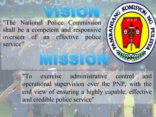 Vision, Mission, Goals & Policy Setting | PPT