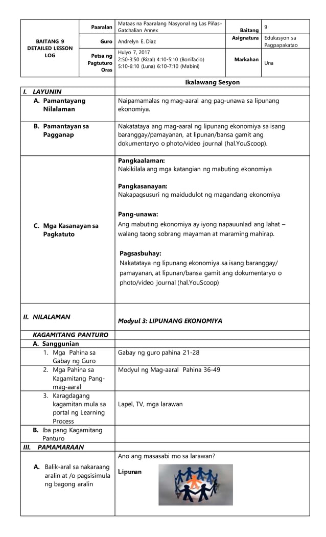 ESP 9 MODYUL 3 | DOCX