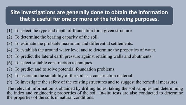 Module- 3 Subsurface Investigation.pptx | Civil Engineering Industry ...
