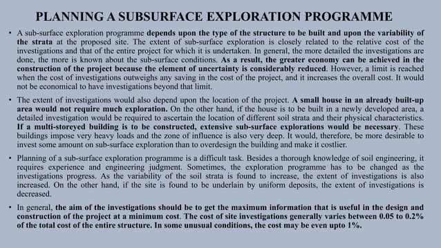 Module- 3 Subsurface Investigation.pptx | Civil Engineering Industry ...