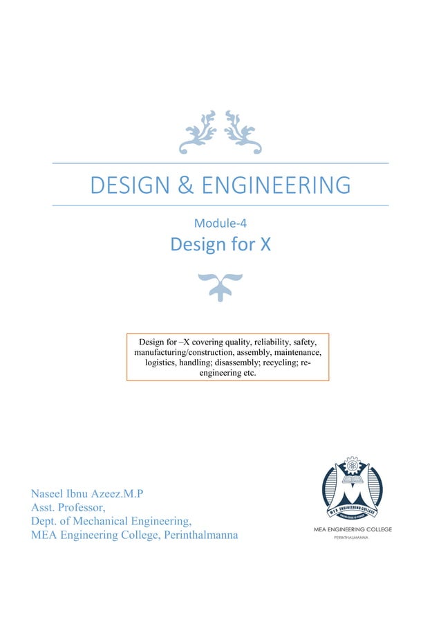 Module 4: Design For X | PDF | Graphics Software | Computer Software ...