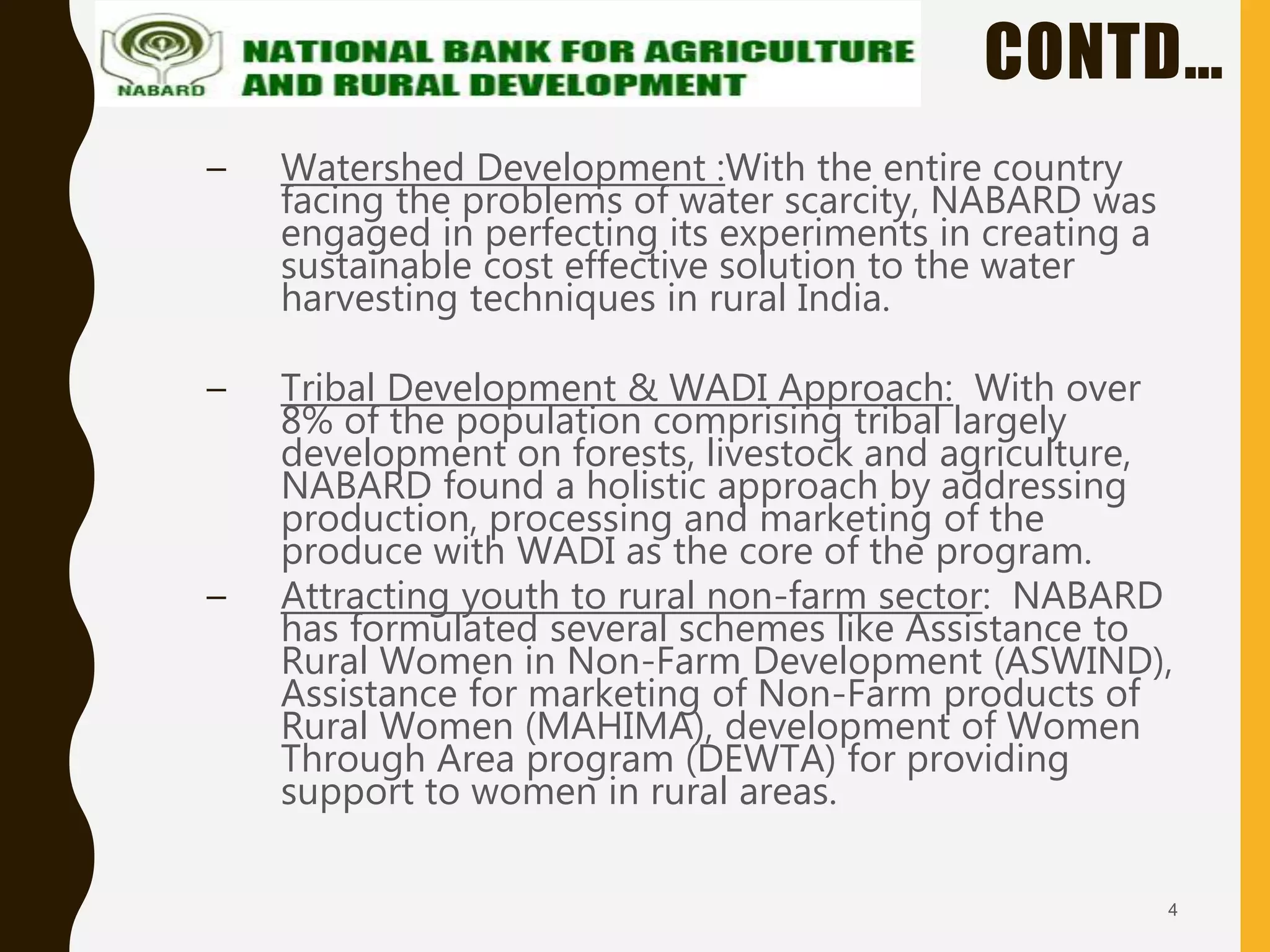 National Bank for Agriculture and Rural Development (NABARD) | PPTX