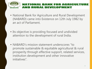 National Bank for Agriculture and Rural Development (NABARD) | PPTX