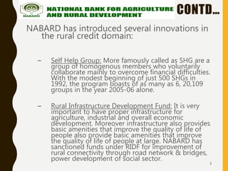 National Bank for Agriculture and Rural Development (NABARD) | PPTX