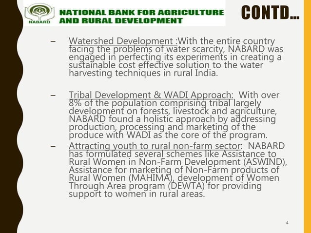 National Bank for Agriculture and Rural Development (NABARD) | PPTX