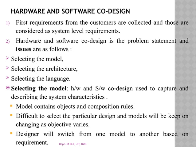 Embedded system design concepts-Characteristics quality attributes | PPT