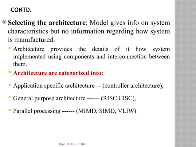 Embedded system design concepts-Characteristics quality attributes | PPT