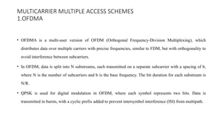 Multiple Access Techniques: FDMA, TDMA, CDMA, SDMA, Hybrid Multiple Access | PPT