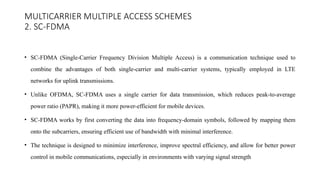 Multiple Access Techniques: FDMA, TDMA, CDMA, SDMA, Hybrid Multiple Access | PPT