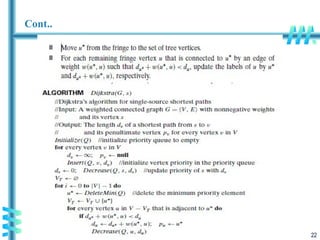 Prims Algorithm, Kruskals algorithm, Dijkstra’s Algorithm | PPTX