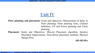 Application Specific Integrated Circuit Module 4 Notes | PDF
