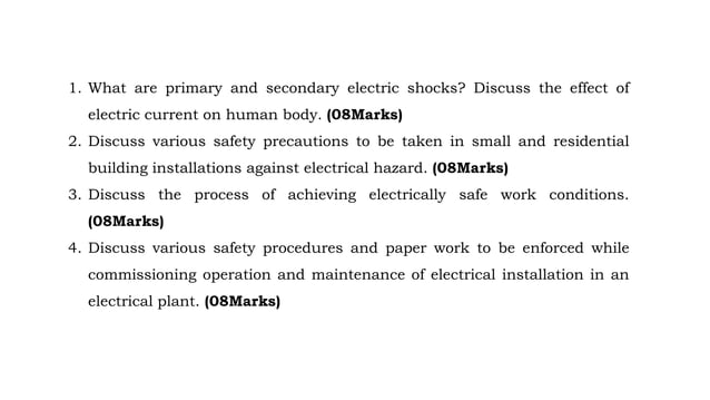 Module-4-Electrical Safety in industrial safety | PPSX