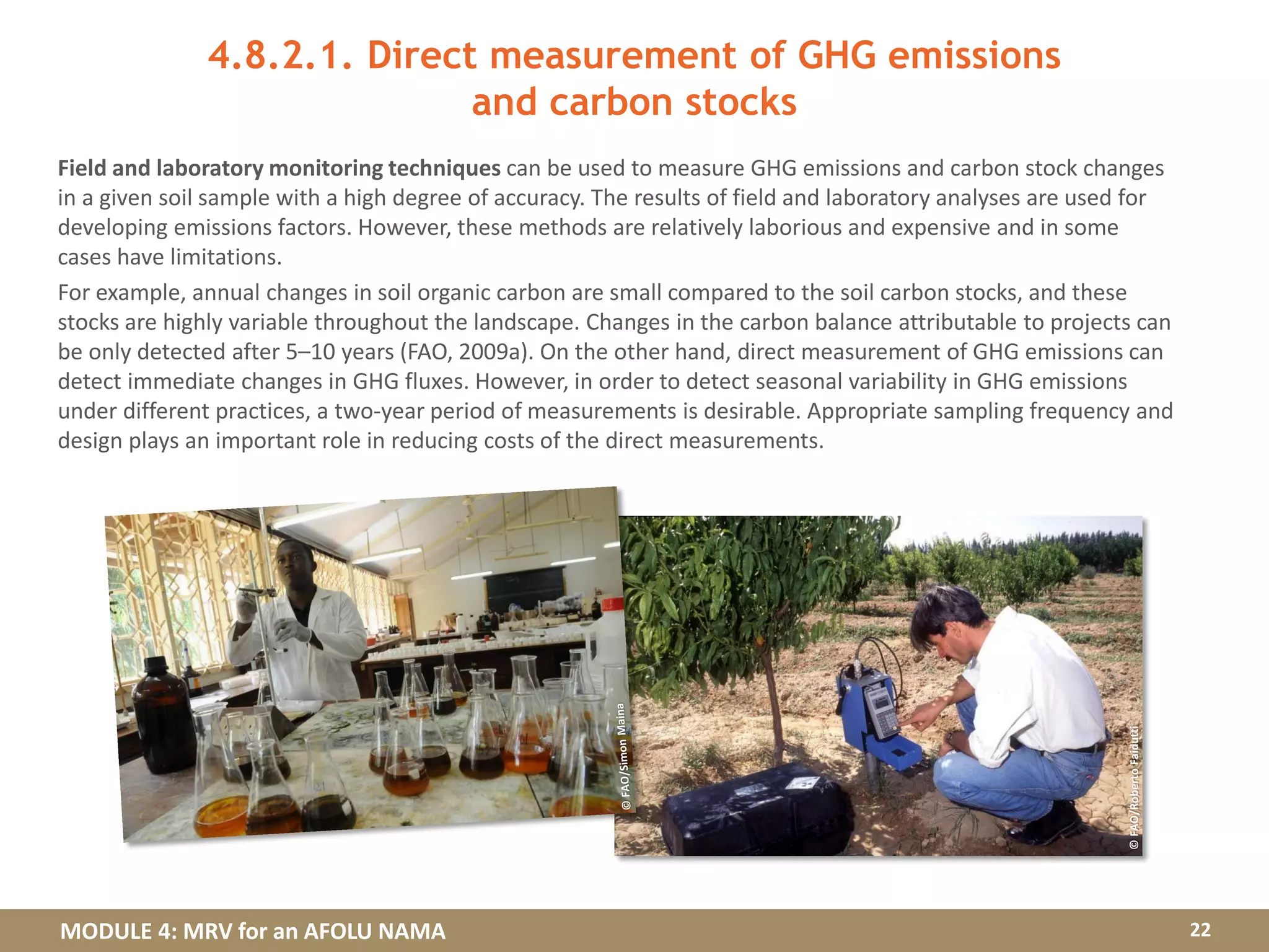 Module 4: Measurement, Reporting and Verification (MRV) for an AFOLU ...
