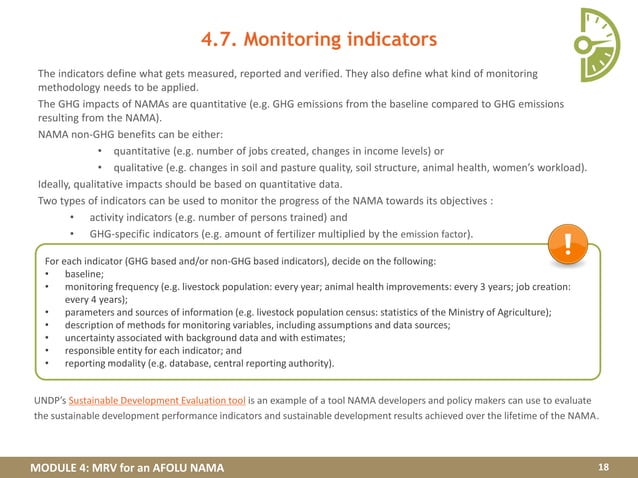 Module 4: Measurement, Reporting and Verification (MRV) for an AFOLU ...