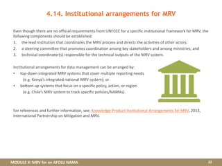Module 4: Measurement, Reporting and Verification (MRV) for an AFOLU ...