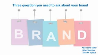 The Brand positioning | PPTX