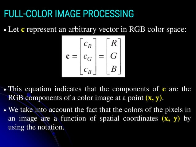 Module 4 Color Image Processing techniques | PPT