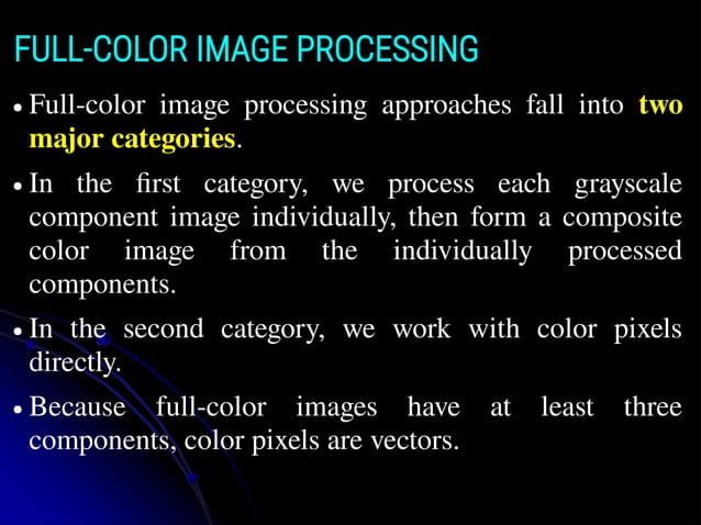 Module 4 Color Image Processing techniques | PPT