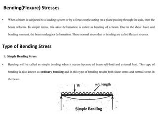Module 4 flexural stresses- theory of bending | PPTX