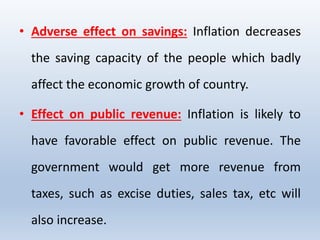 Inflation in Economics - Types, Properties, Methods to overcome | PPTX