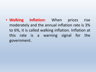 Inflation in Economics - Types, Properties, Methods to overcome | PPTX
