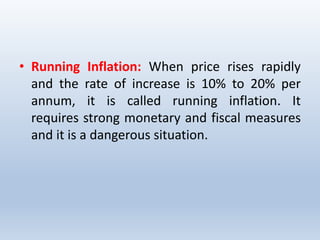 Inflation in Economics - Types, Properties, Methods to overcome | PPTX