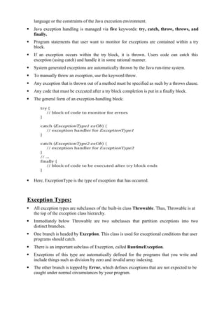 Module-4 Java Notes.docx notes about java | PDF