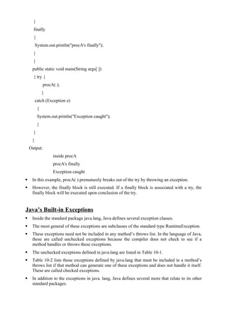 Module-4 Java Notes.docx notes about java | PDF